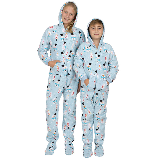 Frosty Winter - Family Matching Hoodie Footed Pajamas | Onesies for ...