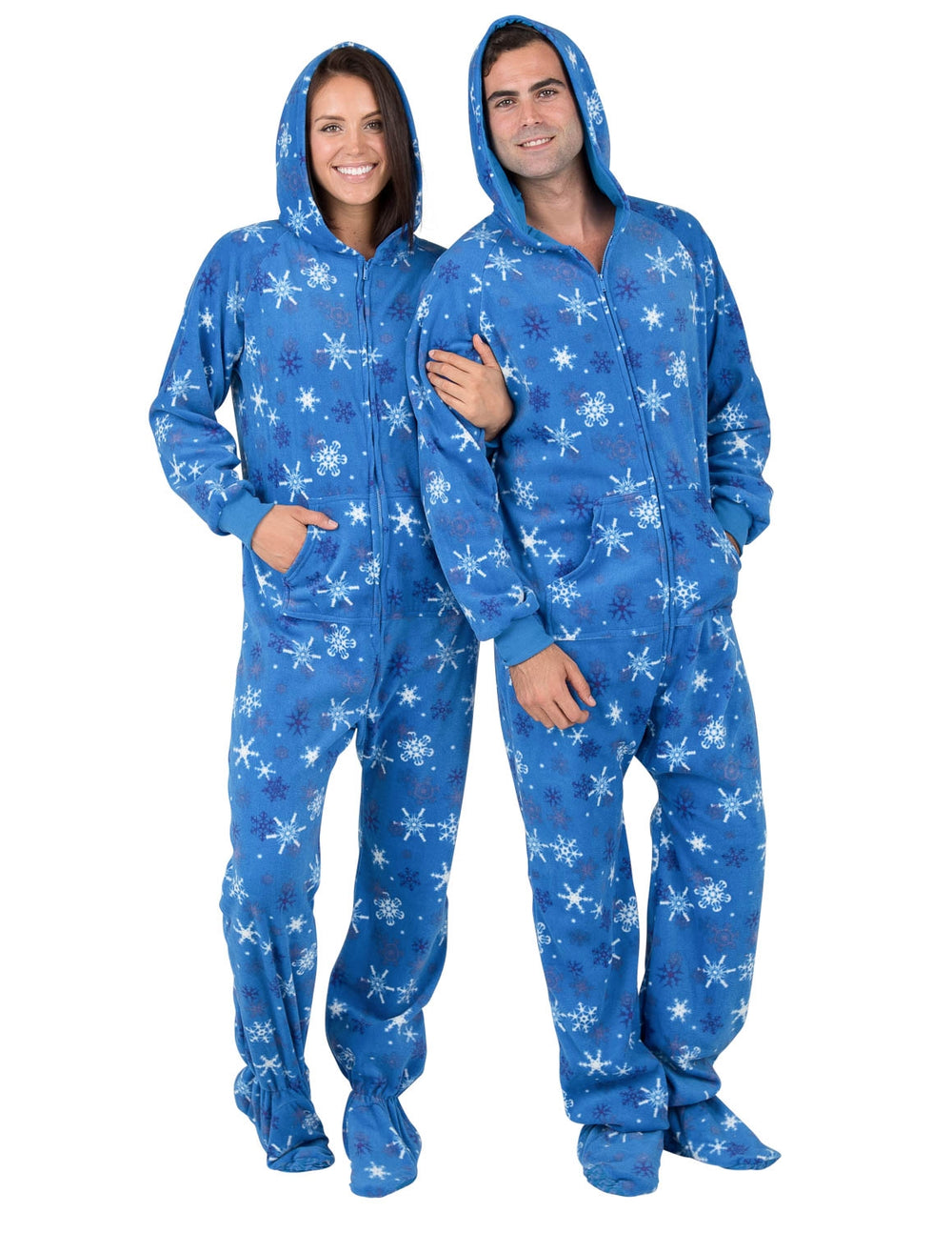 Adult Fleece Footed Pjs Footed Pajamas Co